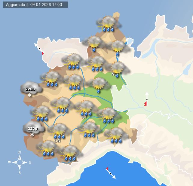 Previsioni Meteo Piemonte | Centro Meteo Italiano